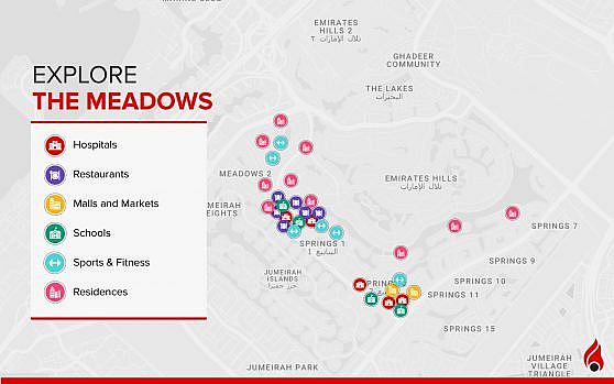 The Meadows Area Overview: Amenities, Properties & More | dubizzle