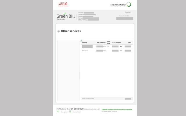 Understanding Your DEWA Bill: Bill Summary, Charges & More | dubizzle